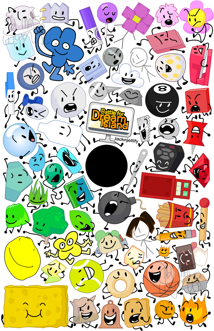 Poster BFDI by shtowhat on DeviantArt