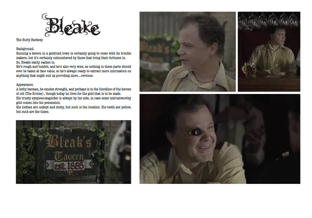 Bleake: The Barkeep (Daniel Cordeaux) by alexthegiles on DeviantArt