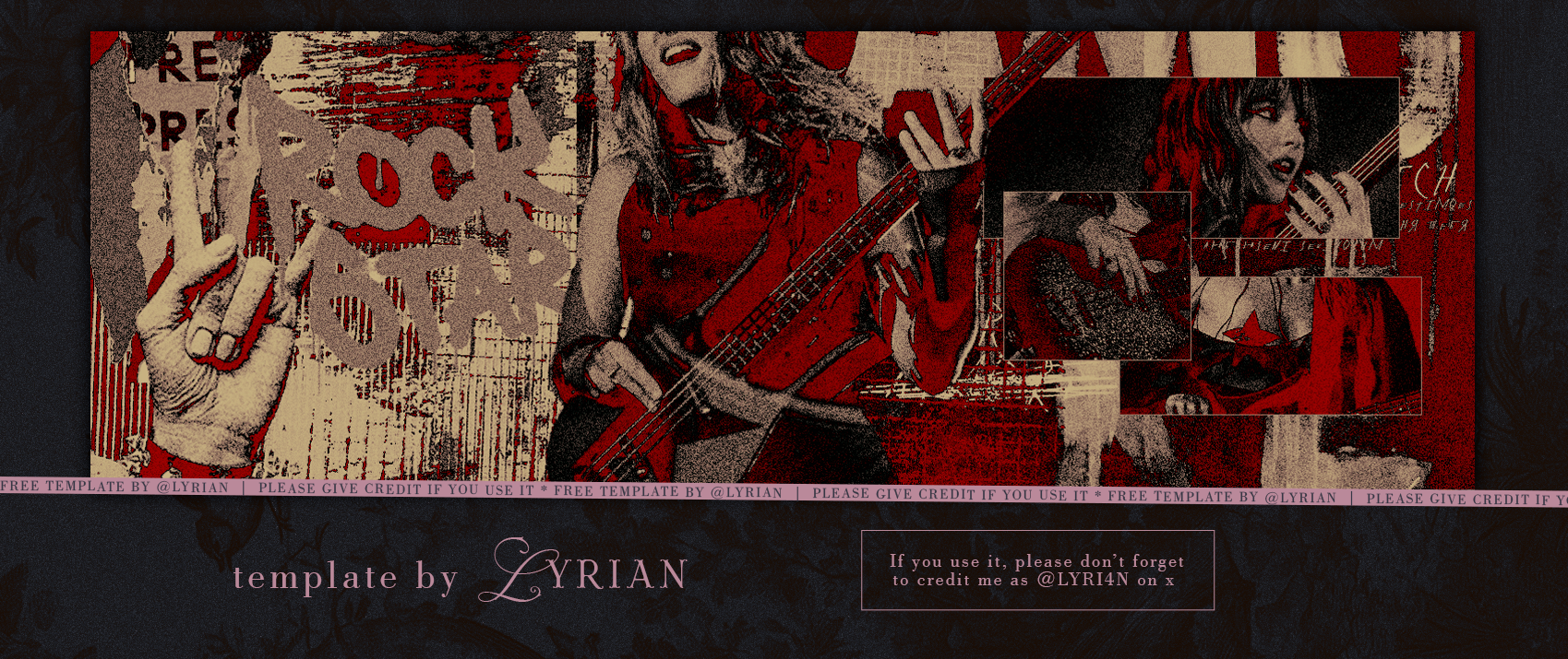 SHE PLAYS BASS // Header template by lyri4n on DeviantArt