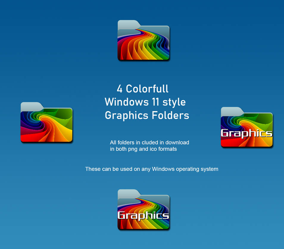 Windows 11 Style Graphics Folders by DarkKnight2264 on DeviantArt
