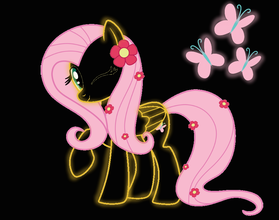 Neon Fluttershy. by X-NinjaDash-X on DeviantArt