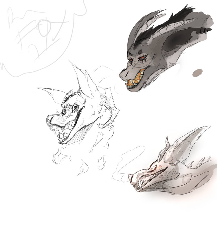 Dragon Practice 1 by R00ND0G on DeviantArt