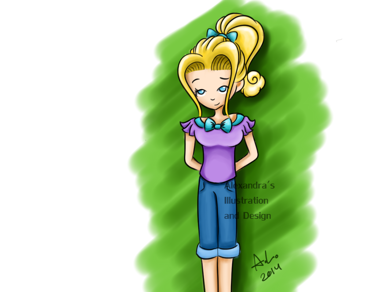 Shy Girl by AlexIllustration on DeviantArt