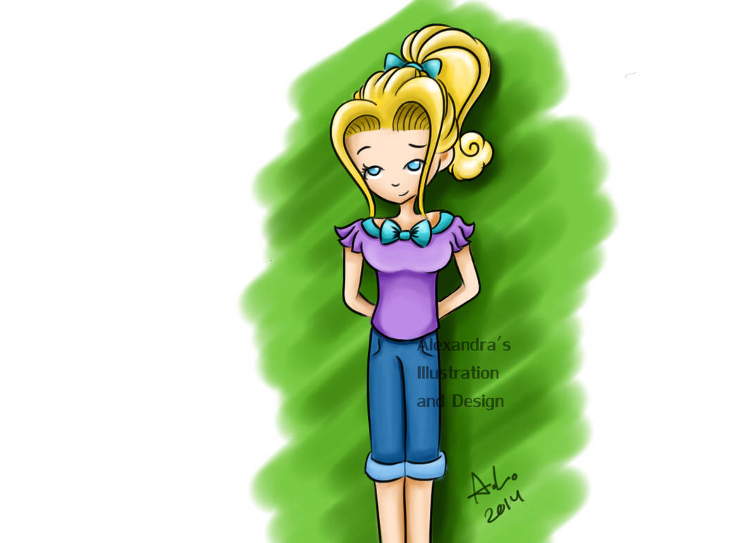 Shy Girl By Alexillustration On Deviantart