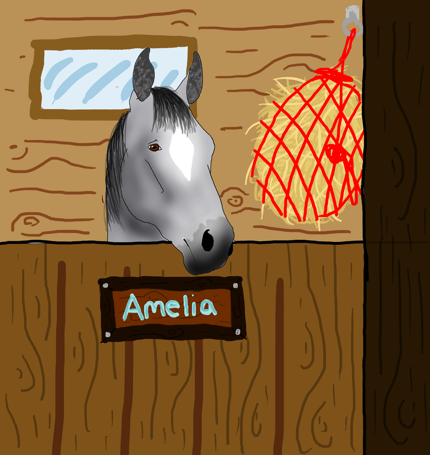 Amelia in her stable by Awesome-Horsies on DeviantArt