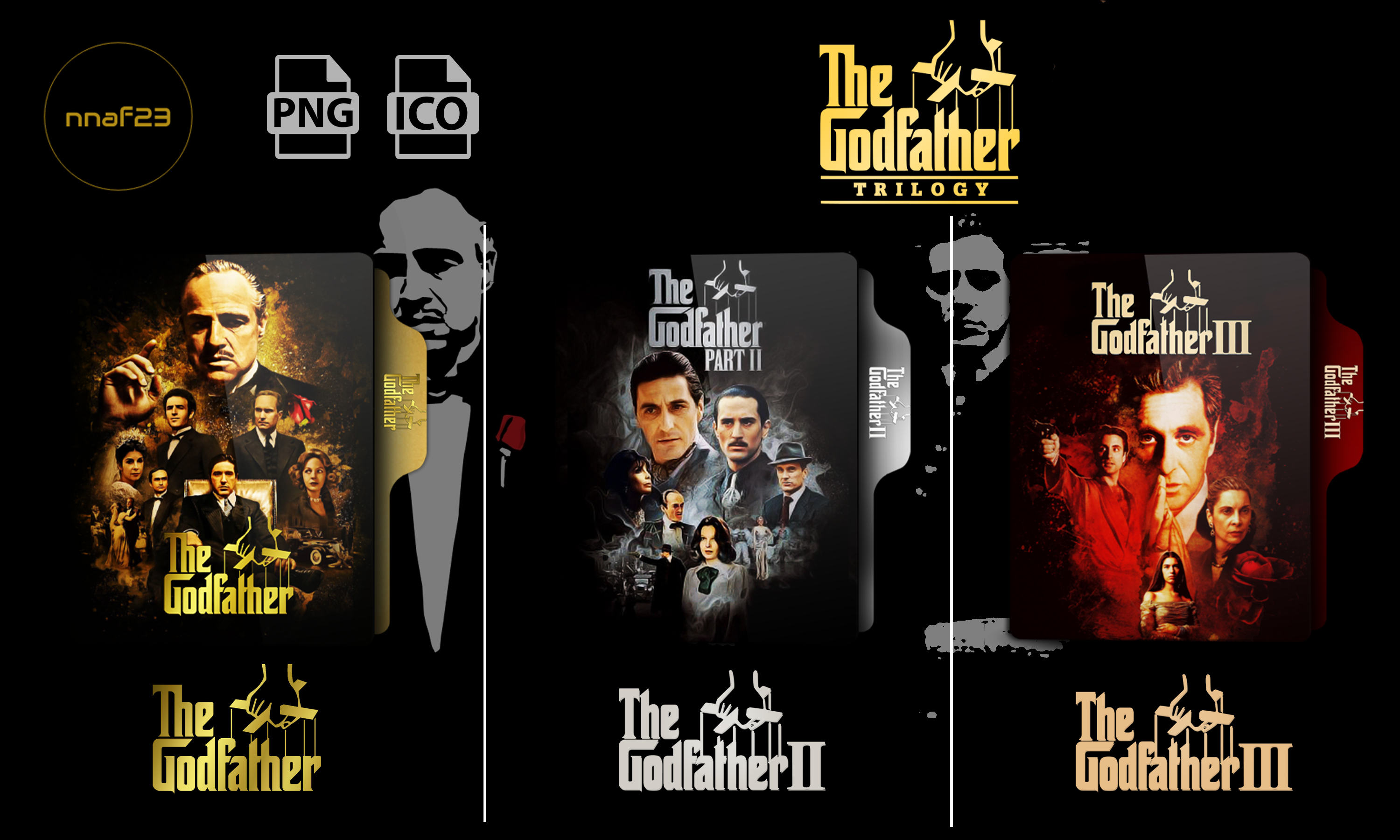 The Godfather Trilogy Folder Icons by nnaf23 on DeviantArt