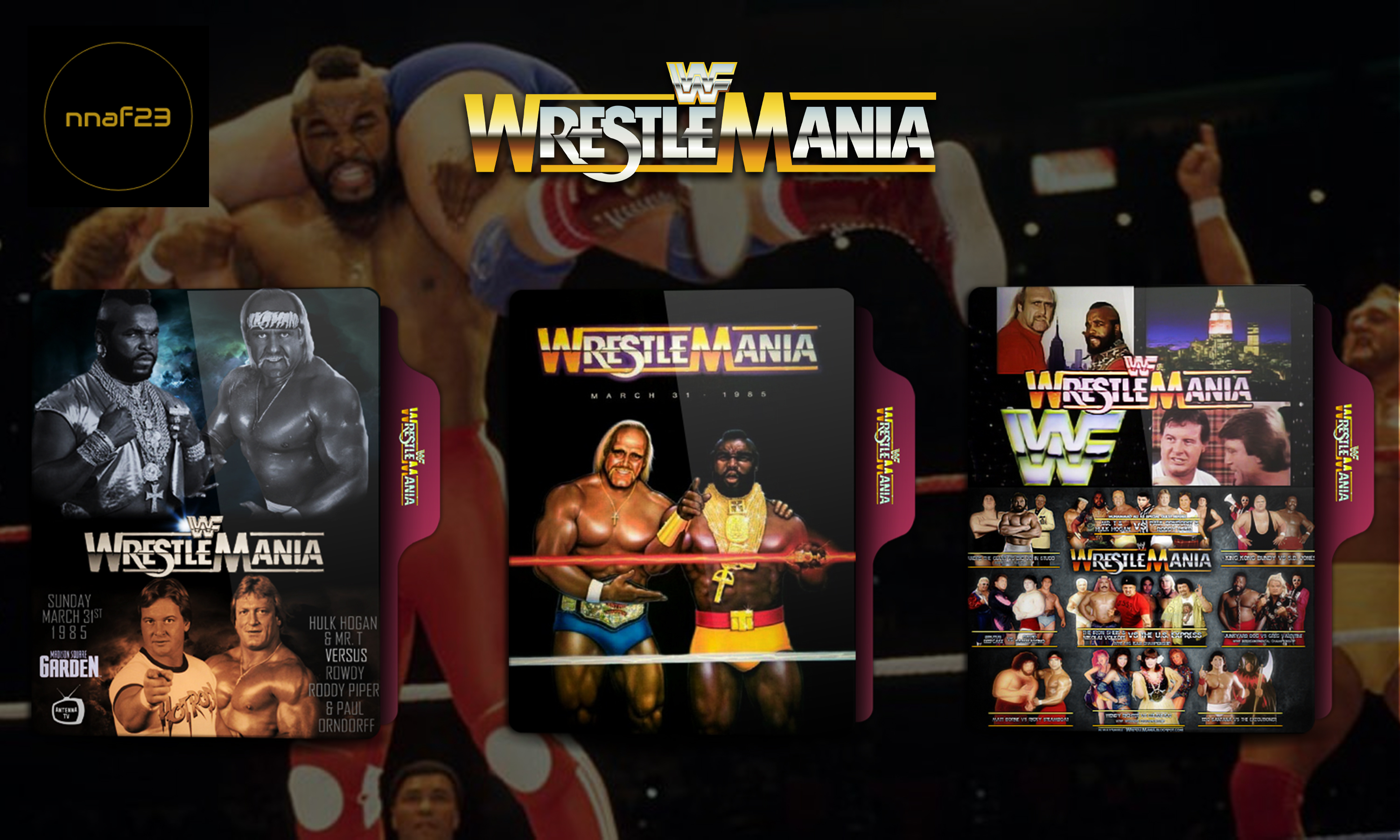 Wrestlemania 1 (1985) by nnaf23 on DeviantArt