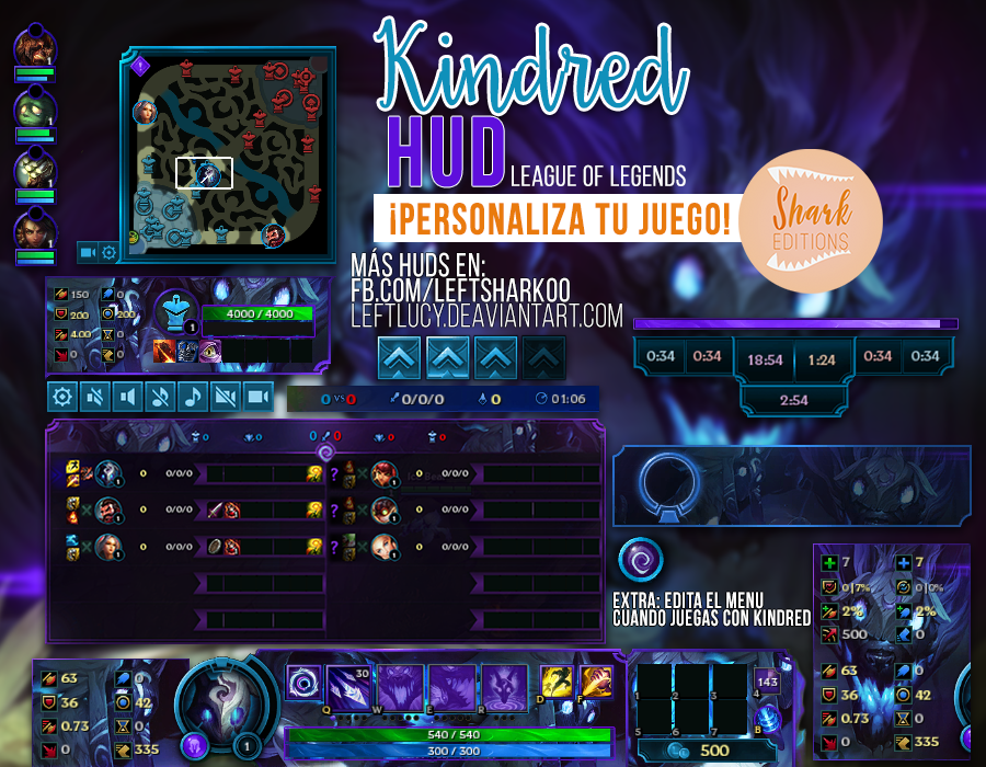 Kindred HUD League of Legends by LeftLucy on DeviantArt
