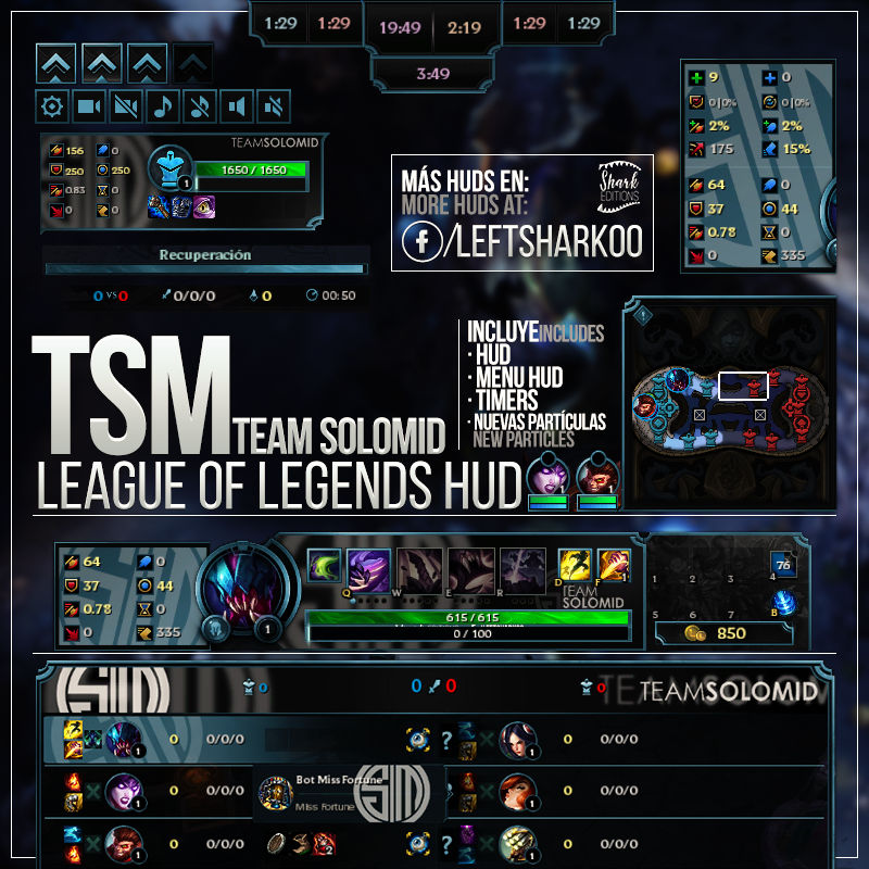 Team SoloMid League of Legends HUD by LeftLucy on DeviantArt Team SoloMid League of Legends HUD by LeftLucy on DeviantArt