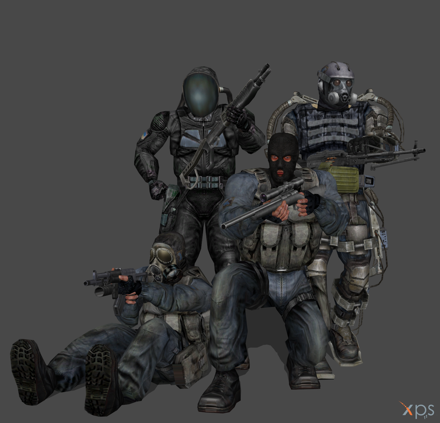 (XPS) STALKER Shadow Of Chernobyl Mercenaries by JGCO19 on DeviantArt