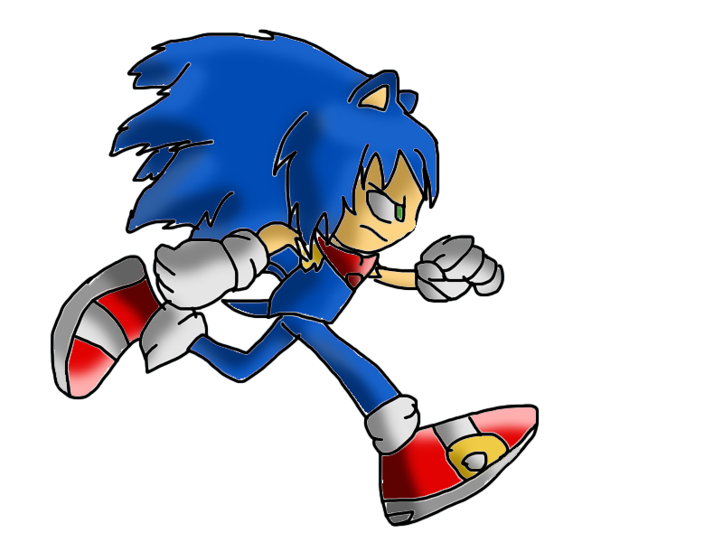 Sonic Running by Gi203 on DeviantArt
