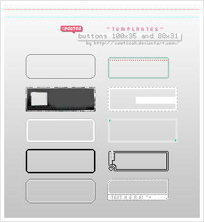 Templates for web's buttons by caotiicah on DeviantArt