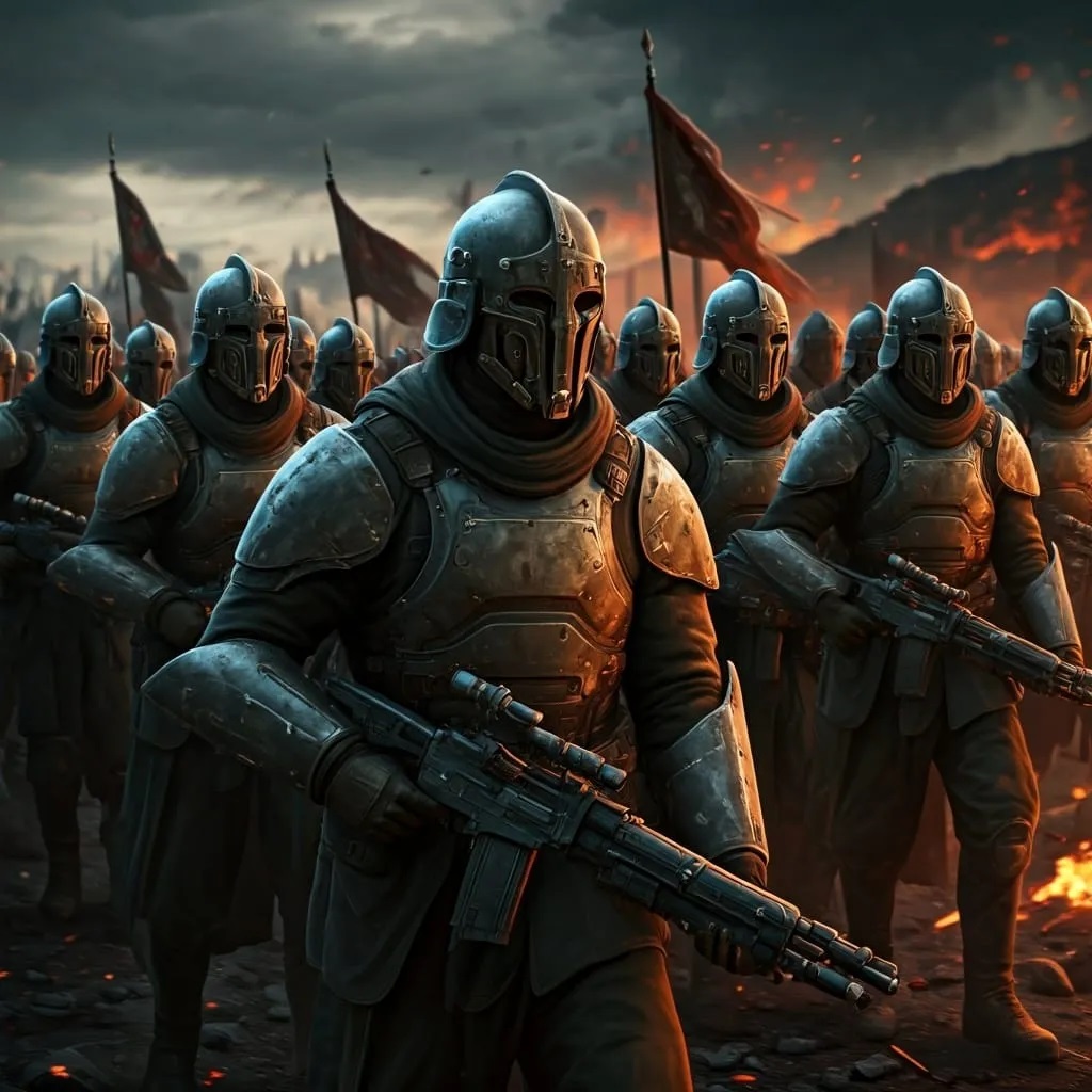 Dark Age space soldiers by jindar on DeviantArt