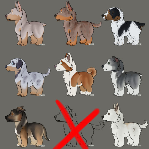 [OPEN] Chibi dog adopts! by VersipellisArt on DeviantArt