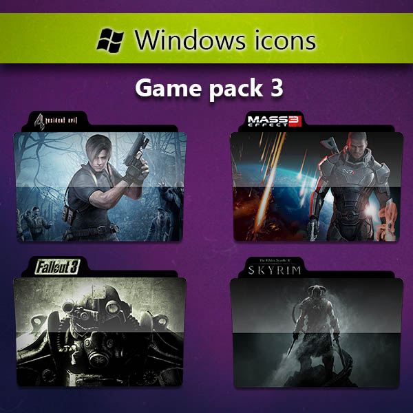 Folder Icons Game Pack 3 by RaFlAmeS on DeviantArt