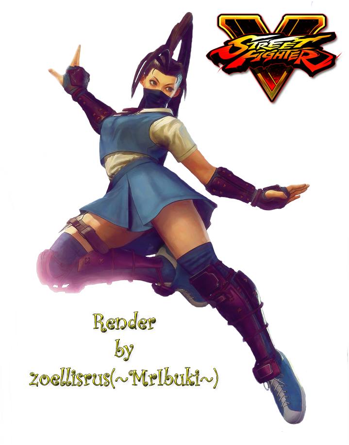 Street Fighter V/5 - Ibuki Render by zoellisrus on DeviantArt