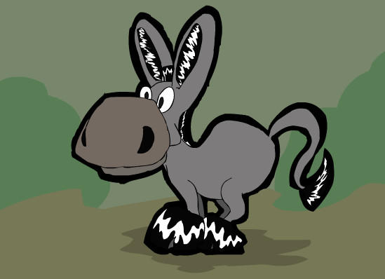 Cartoon Donkey by ZedEdge on DeviantArt