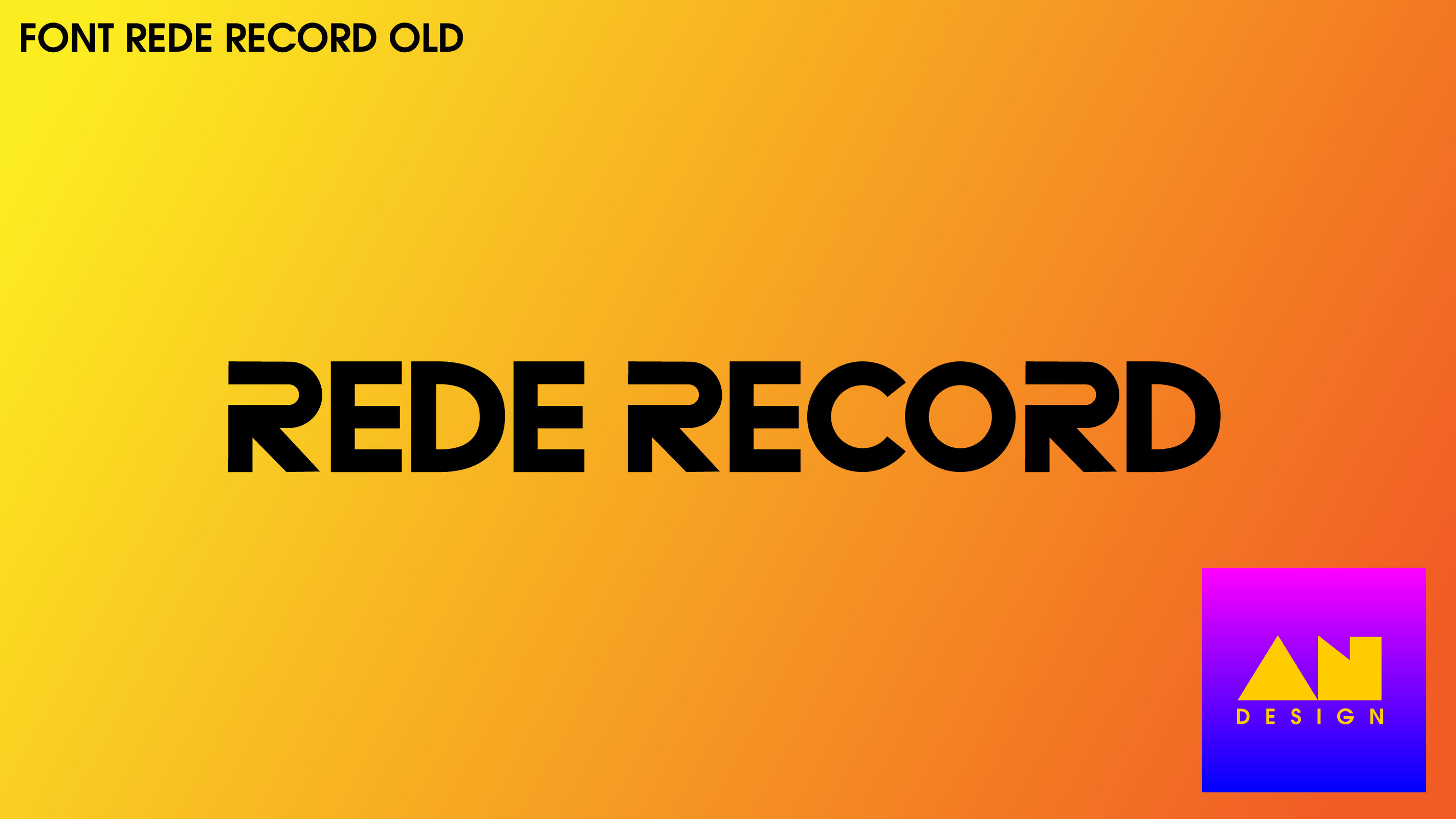 Font Rede Record Old by ANDesignBR on DeviantArt