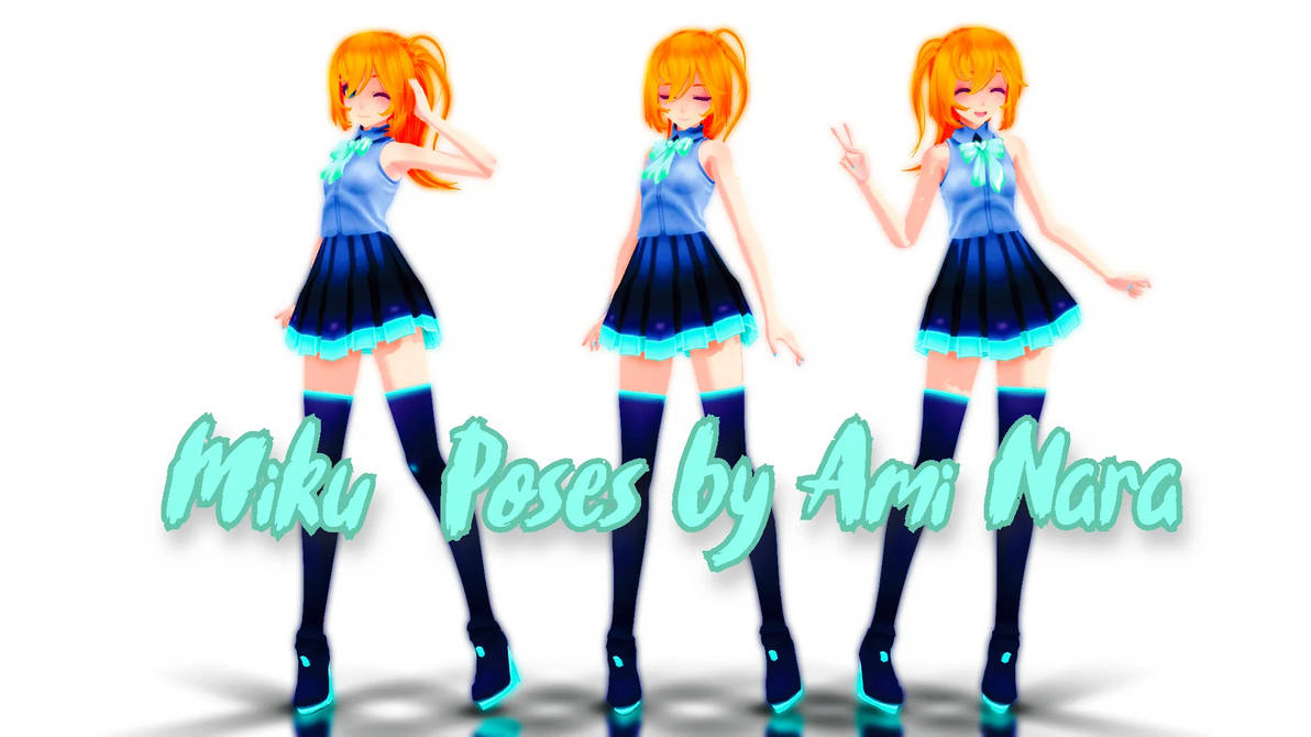 Miku's Pose Pack by Ami Nara by Amyareader on DeviantArt
