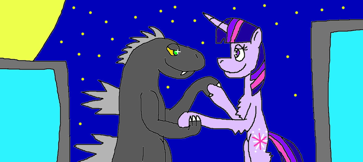 Twilight Kong and Godzilla dance at Detroit's moon by Devon13168 on ...