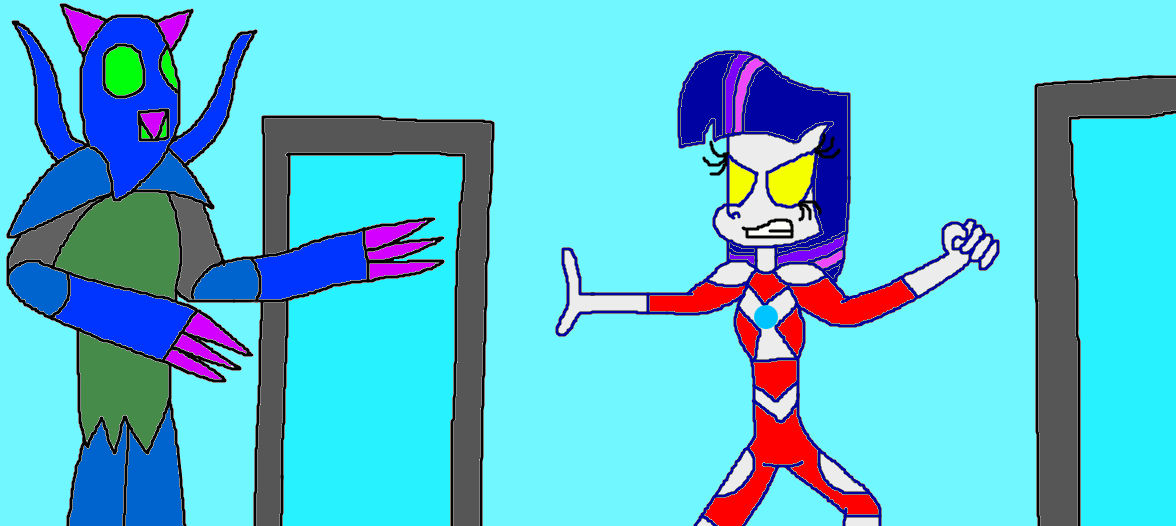 Ultragirl Sparkle vs Alien Hunter by Devon13168 on DeviantArt