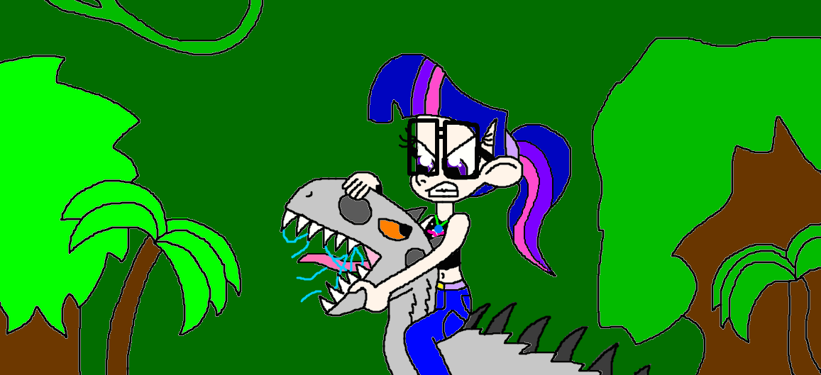 Twilight Sparkle vs. Indominus Rex by Devon13168 on DeviantArt
