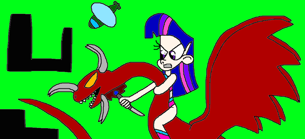 Space Princess Spark vs. Alien Dragon by Devon13168 on DeviantArt