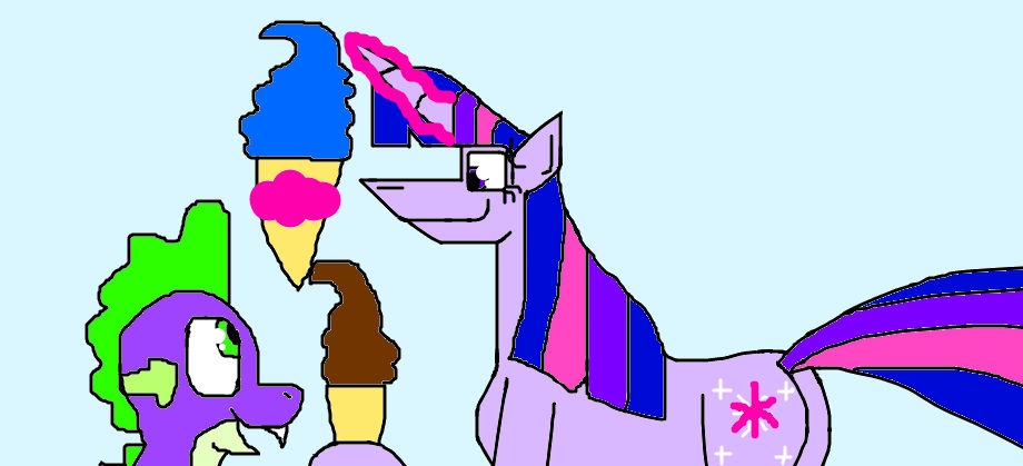Let's Have Some Ice Cream, Spike! :D by Devon13168 on DeviantArt