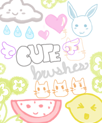 Cute Brushes. by just-a-girl344 on DeviantArt