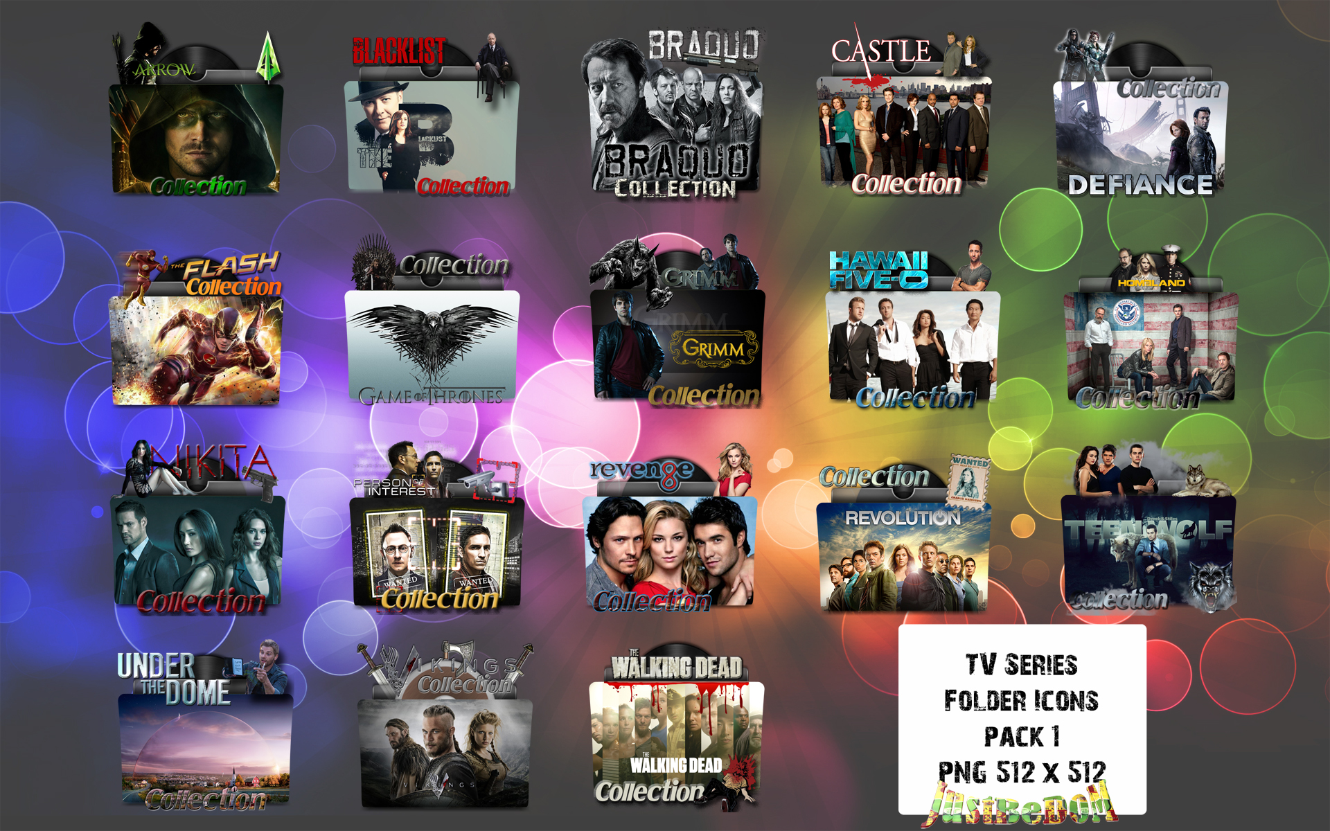 TV Series - Folders Icons. Pack 1 by justbedom on DeviantArt
