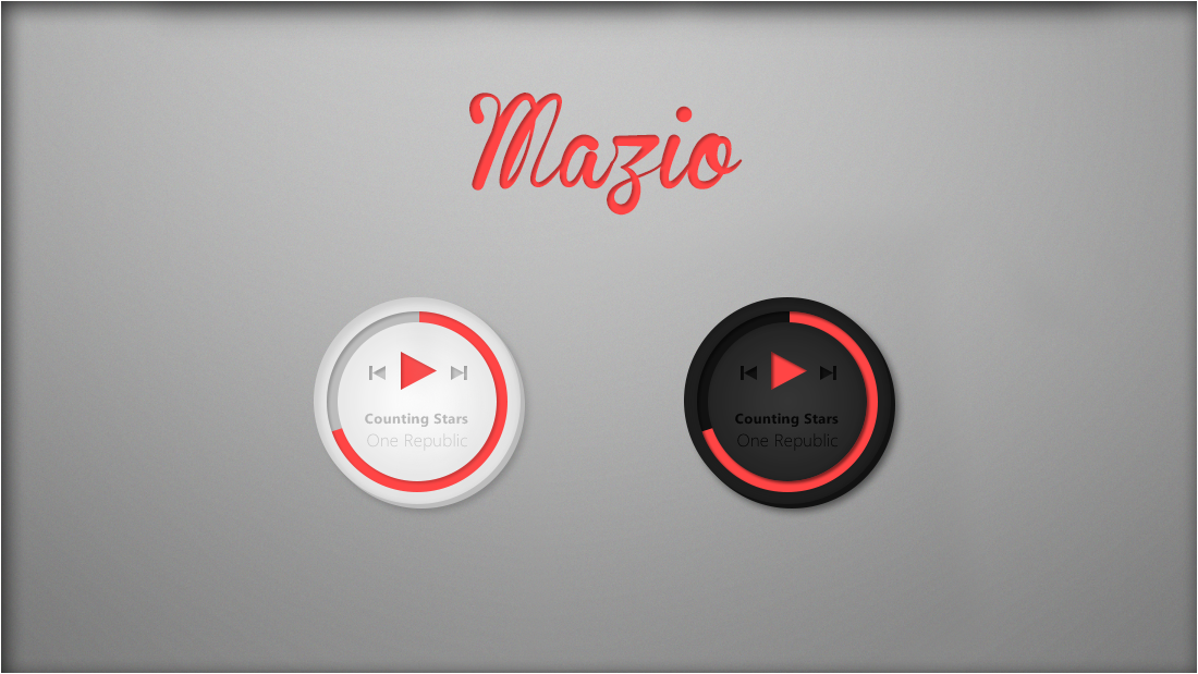 Mazio Music Player. [Rainmeter Skin] by jlynnxx on DeviantArt