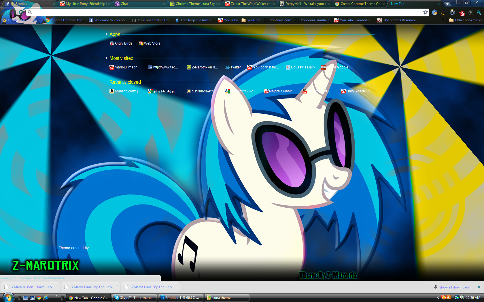 ZMaro's DJ Pon-3 Rave Theme by Z-Marotrix on DeviantArt