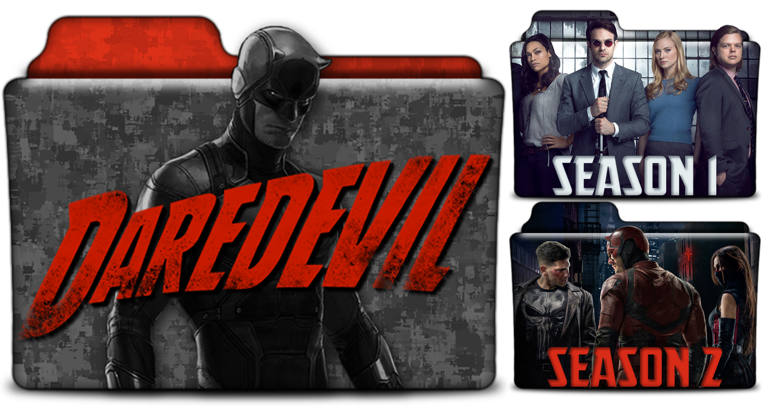 Daredevil TV Show Folders in PNG and ICO by vikkipoe24 on DeviantArt