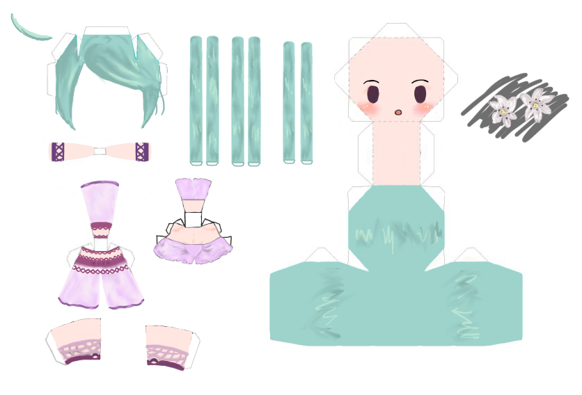 The Name of the Sin Papercraft Miku by OnsenManjuKun on DeviantArt