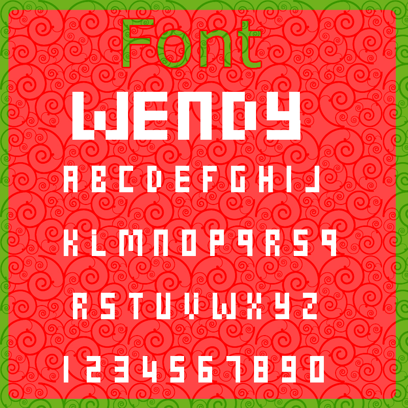 Wendy Font By ConniBelieber by ConniBelieber on DeviantArt