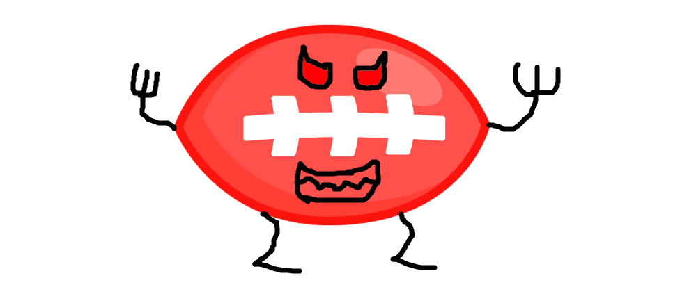 Evil Football with Evil Red Eyes by AzUrArInG on DeviantArt