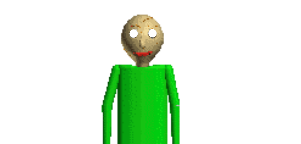 Baldi is now possessed by Herobrine by AzUrArInG on DeviantArt