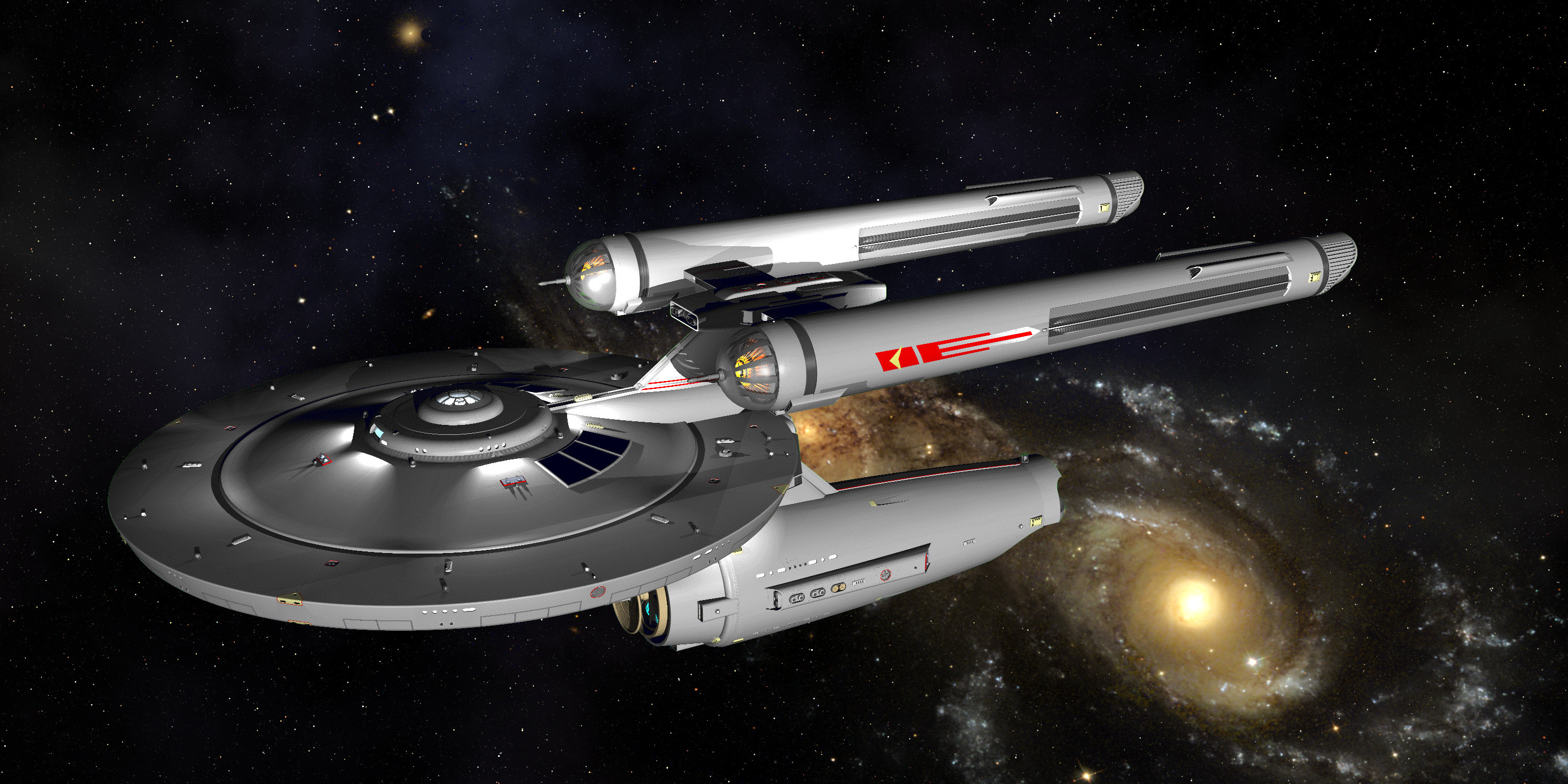 Challenger class, refit -- DWG, 3DS, OBJ by NewDivide1701 on DeviantArt