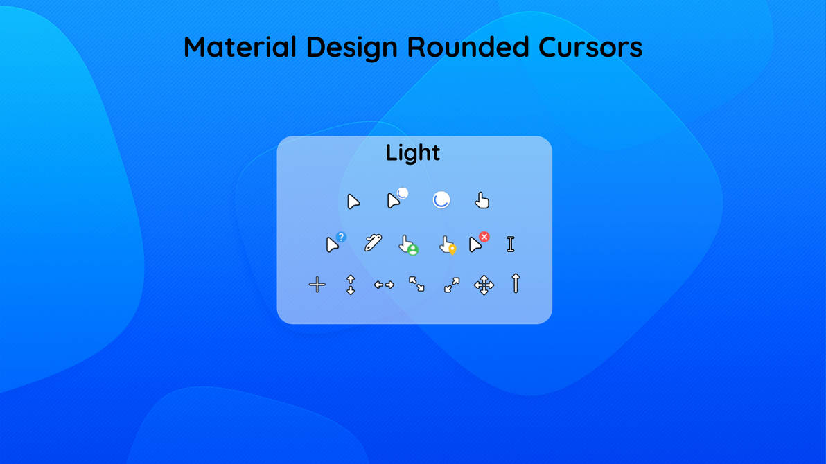 Material Design Rounded Light Cursors by Arteffect10520 on DeviantArt Material Design Rounded Light Cursors by Arteffect10520 on DeviantArt