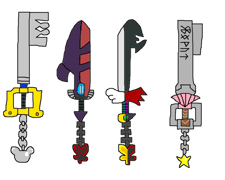Destiny Island Trio Keyblades (Kingdom Hearts) by illcitvirus115 on ...