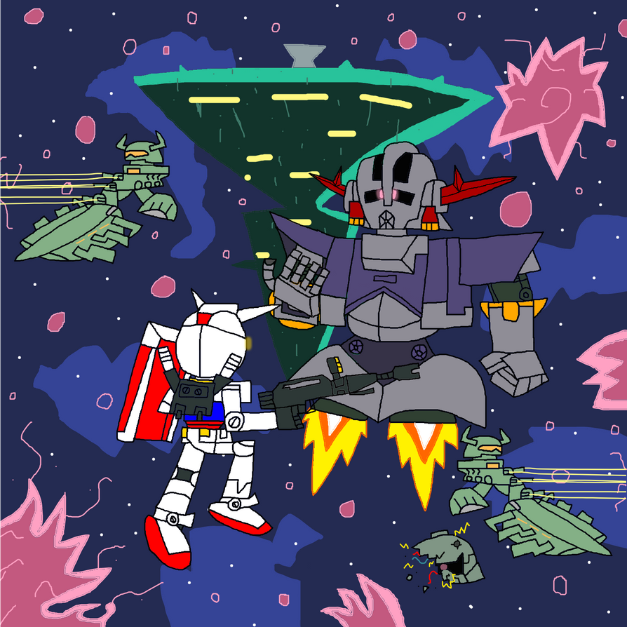 Encounter at A Baoa Qu (Gundam) by illcitvirus115 on DeviantArt