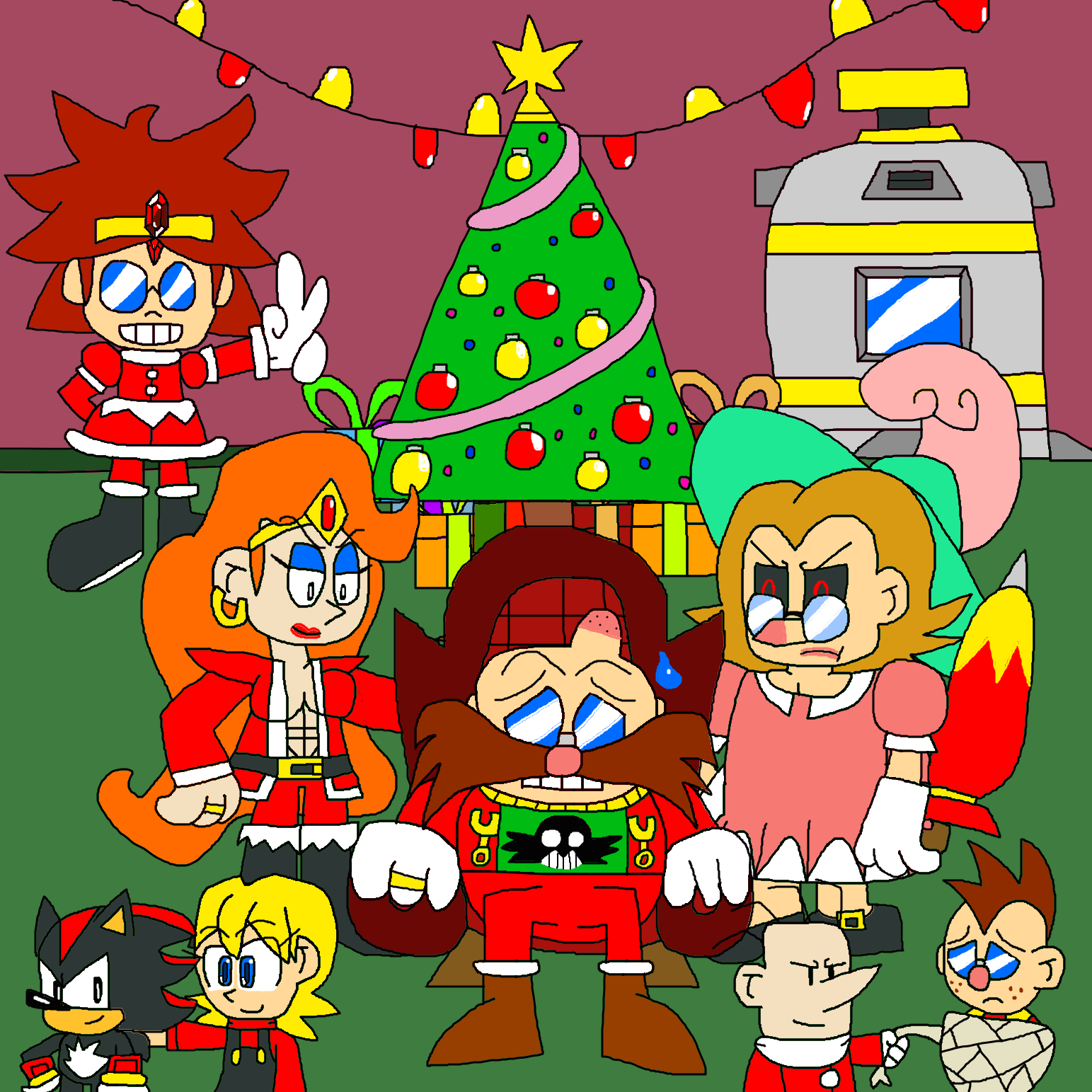 Christmas with The Robotniks (Sonic The Hedgehog) by illcitvirus115 on ...