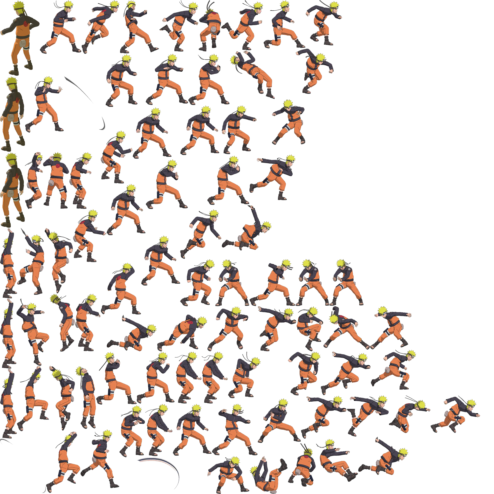 Naruto (Shippuden) Sprites From Naruto Mobile 3D by Ryoxs on DeviantArt