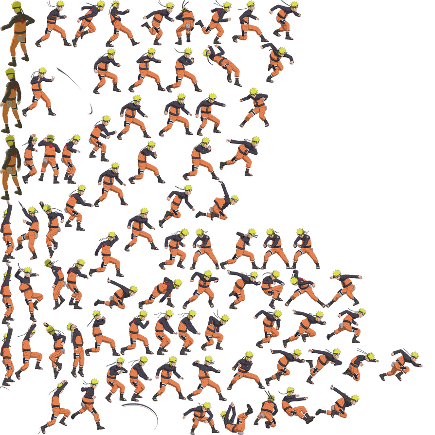 Naruto (Shippuden) Sprites From Naruto Mobile 3D by Ryoxs on DeviantArt