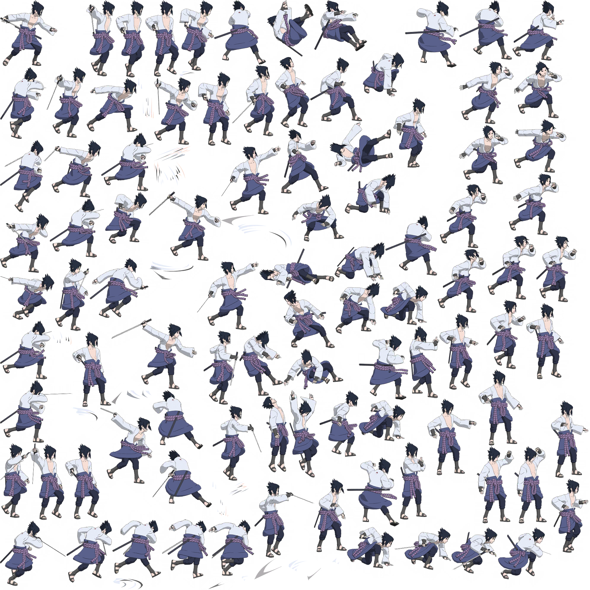 Sasuke (Shippuden) Sprites From Naruto Mobile 3D by Ryoxs on DeviantArt