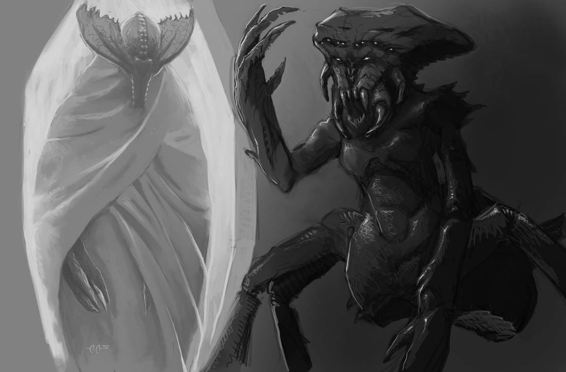 Mindjammer - Alien Races - Lowhigh and Hooyow by raben-aas on DeviantArt