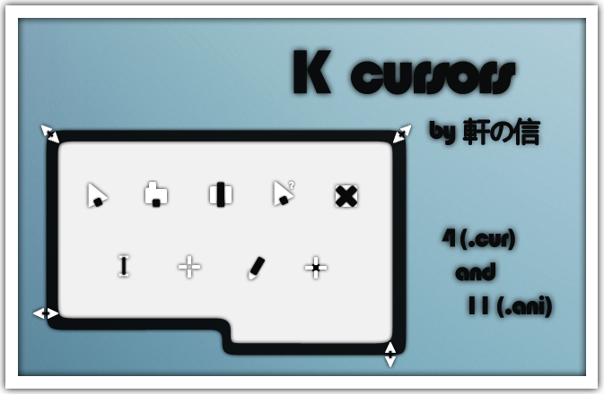K cursors by Jacky-W, 1.1 version by turboreanimation on DeviantArt