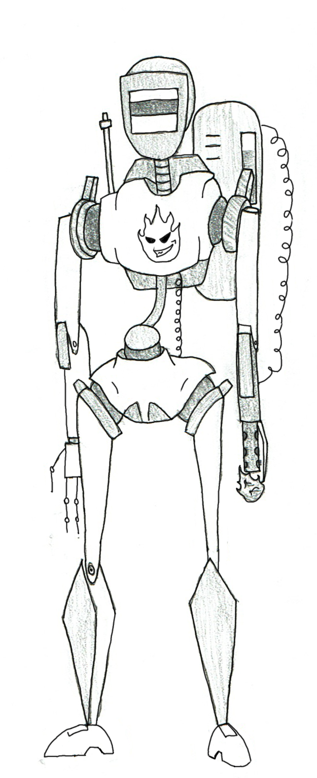 Flame Bot Digital Correction by MarryStephenson on DeviantArt