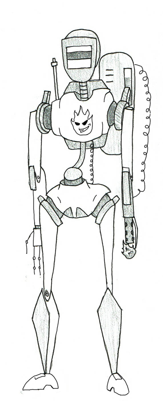 Flame Bot Digital Correction by MarryStephenson on DeviantArt
