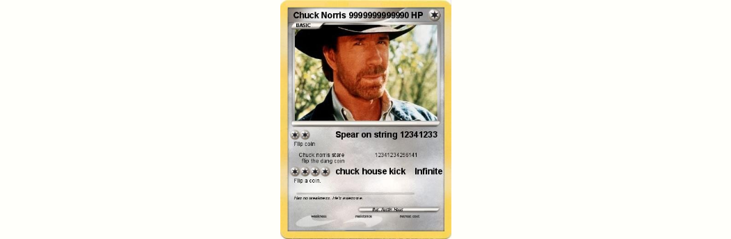 CHUCK NORRIS POKEMON CARD by Zorrothegreat on DeviantArt